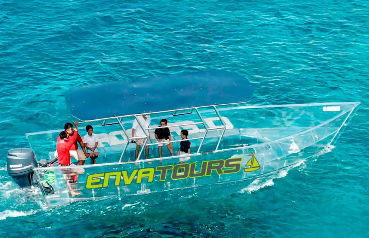 Tour Lancha Transparente saliendo de Isla Mujeres $599mxn – ToursCancun.org